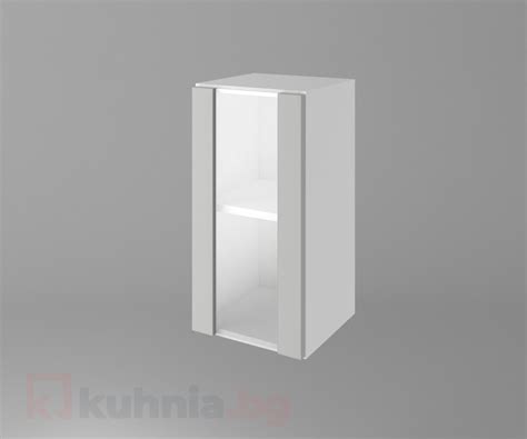 Горен кухненски шкаф с една остъклена врата Мирта Kuhnia Bg