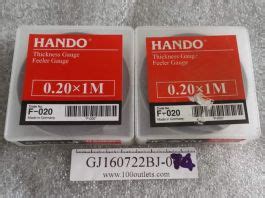 Hando Thickness Gauge Feeler Gauge 020x1m F 020 On