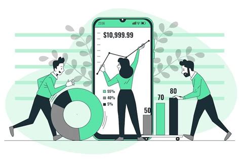 Игривая иллюстрация концепции аналитики Бесплатно векторы