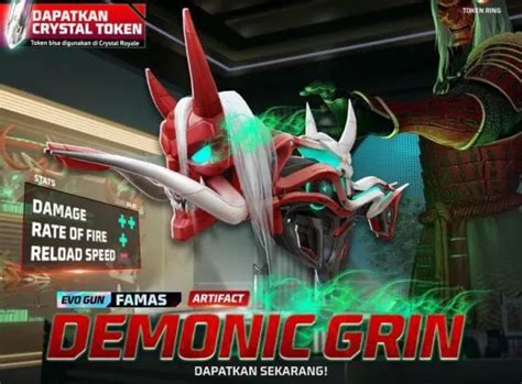 Damage Klaim Kode Redeem Ff 17 Mei 2024 Raih Emote Famas Demonic Grin