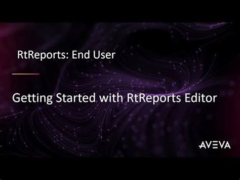RtReports End User Getting Started With RtReports Editor YouTube