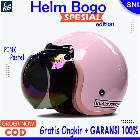 Jual Helm Bogo Dewasa Full Leher Sni Helm Bogo Dewasa Retro Sni Helm
