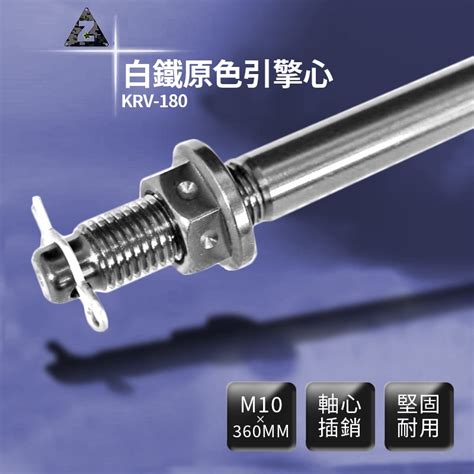 Zoo 白鐵引擎心 引擎芯 白鐵 引擎軸心 Krv引擎軸心 插銷 M10x360 Kymco Krv 180 Krv 蝦皮購物
