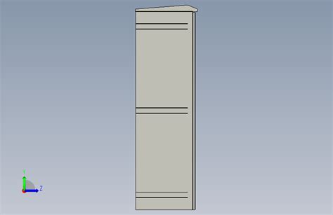 户外不锈钢控制箱配电箱防水动力柜监控设备箱室外网络机柜弱电箱 Step 模型图纸下载 懒石网