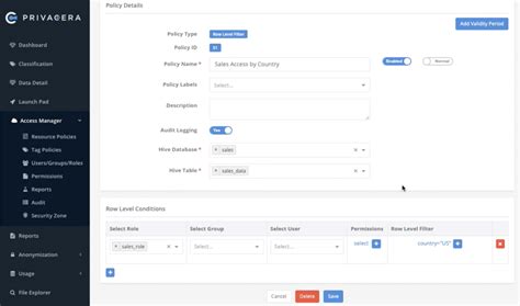 Fine Grained Access Control In Databricks Privacera