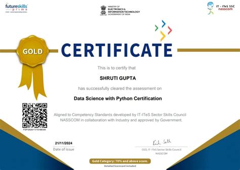 Shruti Gupta On Linkedin Datascience Python Certification