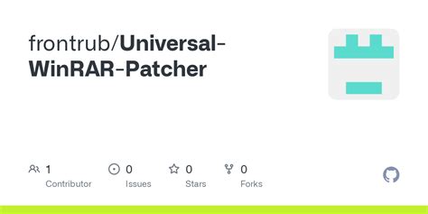 GitHub Frontrub Universal WinRAR Patcher