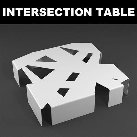 3d Model Of Intersection Table Design