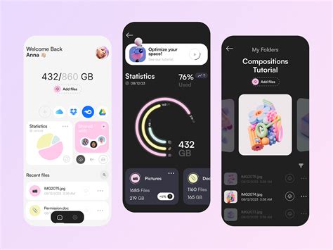 File Manager Mobile App Exploration By Bogdan Falin For Qclay On Dribbble