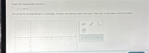 Solved Graph The Trigonometric Function Y2cosx Plot All