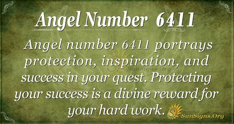 Angel Number 6411 Meaning: Protect, Inspire, Succeed - SunSigns.Org