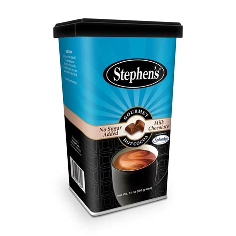 Stephens Gourmet No Sugar Added Hot Cocoa 14 Oz Pack Of 3