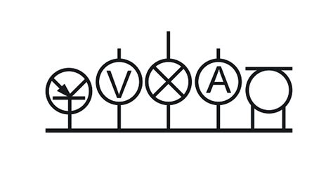 Radio Component Radio Electronic Circuit Symbolic Designation Isolated On White Background