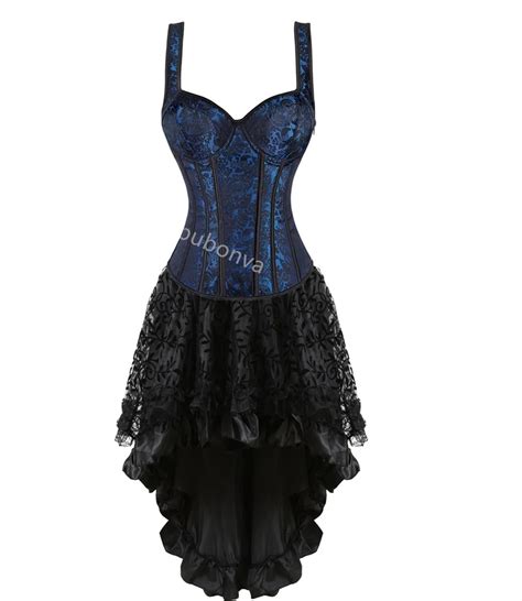 Corset Dress Women Skrit Set Shoulder Strap Lace Costume Party Sexy