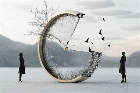 Flow Of Moments Visual Representation Of Concept Of Time Highlighting Passing Of Seconds