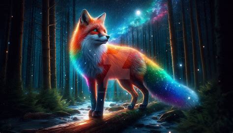 Breathtaking Rainbow Fox By Tennillewilton On Deviantart