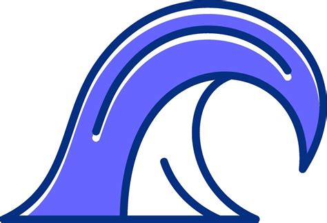 Waves Filled Slip Style Icon 53859099 Vector Art At Vecteezy