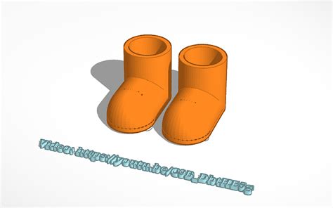 3d Design Foot Shoes Eunny Tinkercad
