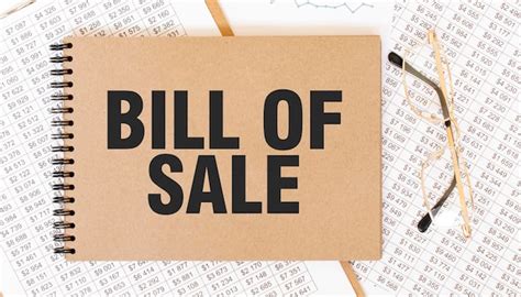 Premium Photo Craft Colour Notepad With Text Bill Of Sale Notepad