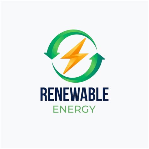 Gradiente Logotipo De Energia Renovável Vetor Grátis
