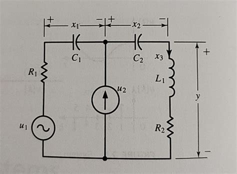 Solved Find A State Space Equation To Describe The Circuit