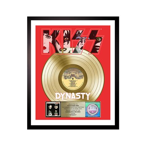 Personalized Dynasty Gold Record Award Kiss Official Store