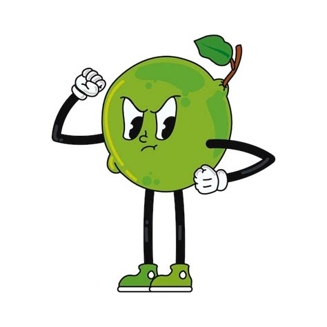 Free Vector Fruit Cartoon Character Lemon Icon Isolated