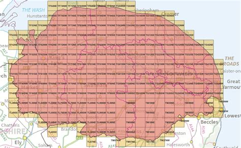Norfolk Os Map Tiles Uk