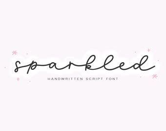 Spaced Cursive Font Etsy