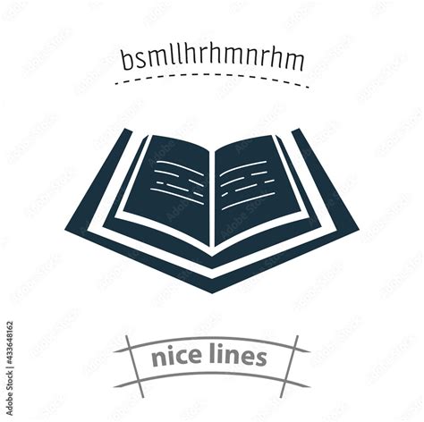 Open Holy Quran Book Koran Book Islamic Vector Solid Icon Stock Vector