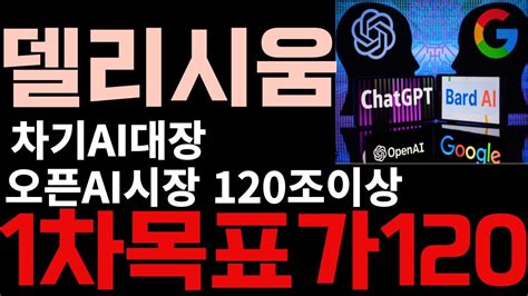 델리시움 구글과 마이크로소프트의 선택 오픈ai시장 120조 차기 Ai플랫폼대장 델리시움 매매타점가격전략 전부공개합니다