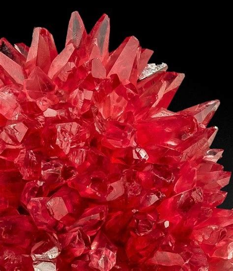 Minerals Crystals And Fossils Rhodochrosite On Manganite Matrix N