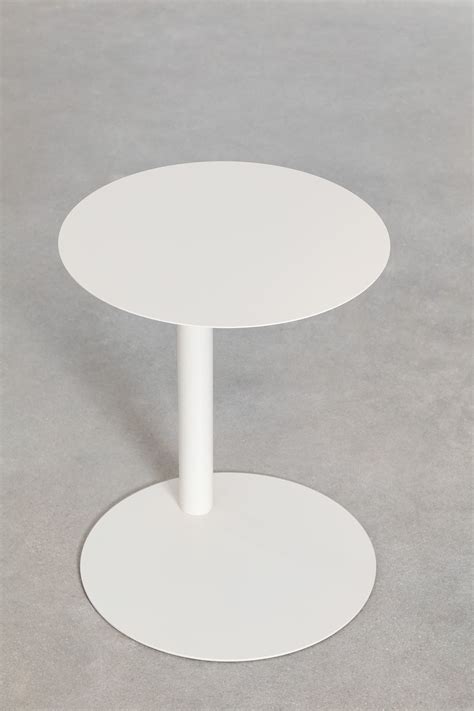 Ronde bijzettafel van staal Ø40 cm Yannik SKLUM