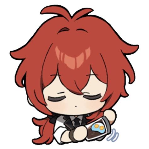diluc ᝰ | Chibi, Chibi characters, Cute chibi