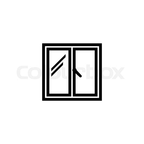 Window Flat Vector Icon Stock Vector Colourbox