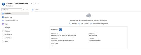 Unable To Delete Route Server Microsoft Qanda