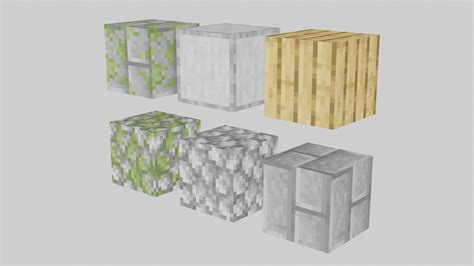3D Model Minecraft Blocks VR AR Low Poly CGTrader