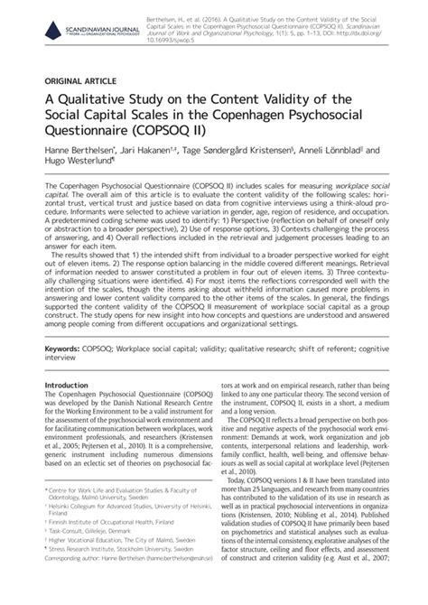 10 Content Validity Examples To Download