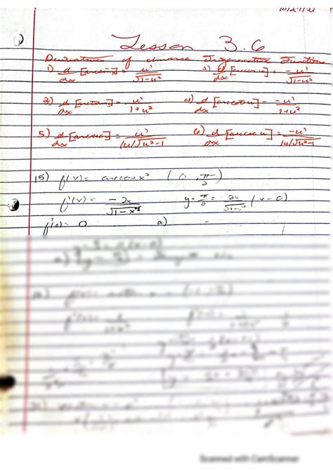 SOLUTION Derivatives Of Inverse Functions And Examples Studypool
