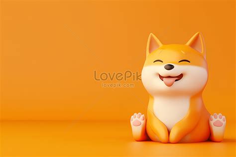 귀여운 시바견 웃는 표정 일러스트 무료 다운로드 Lovepik