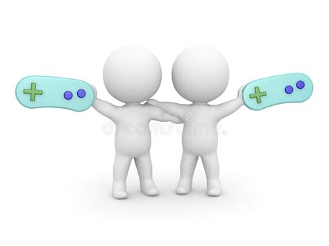 Video Games Concept D Man Showing Gamepad Stock Illustration Illustration Of Gaming Game