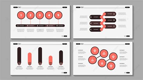 Diagrammes Et Modèles De Graphiques Powerpoint Vecteur Modèle de