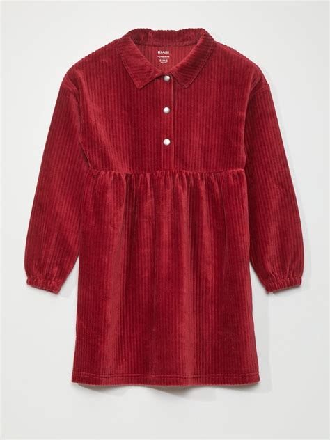 Vestido De Terciopelo ROJO Kiabi 15 00