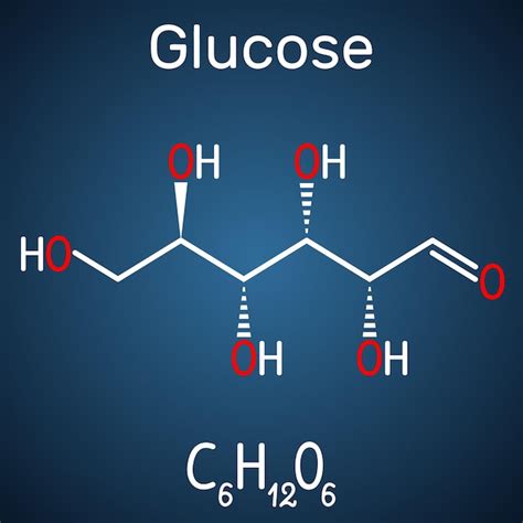 Estrutura De Lewis Da Glicose Ícone Doodle Fórmula Glicose