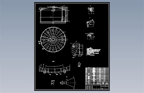 2000立方米气柜图纸 AutoCAD 2007 模型图纸下载 懒石网