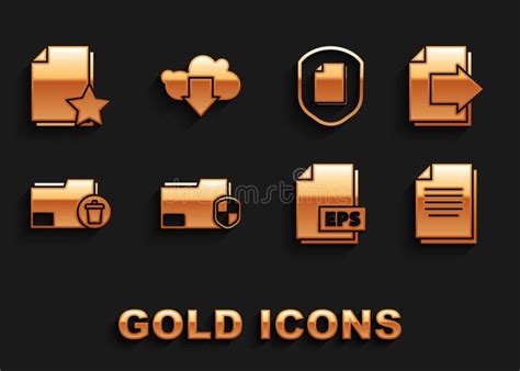 Set Document Folder Protection Next Page Arrow Eps File Document