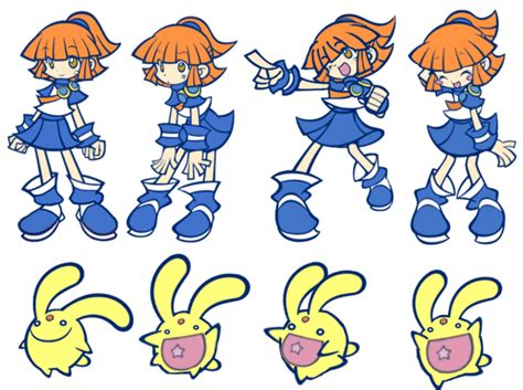 Puyo Puyo 15th Anniversary Arle And Carbuncle Sprites Manzai R Puyo