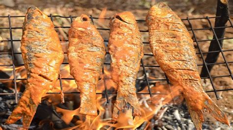 Spicy Grilled Fish Indian Style Fish Barbecue YouTube