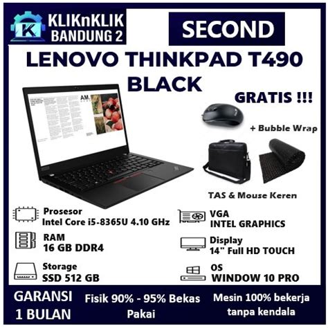 Jual LENOVO BEKAS LENOVO THINKPAD T490 MULUS LIKE NEW BERGARANSI Shopee Indonesia
