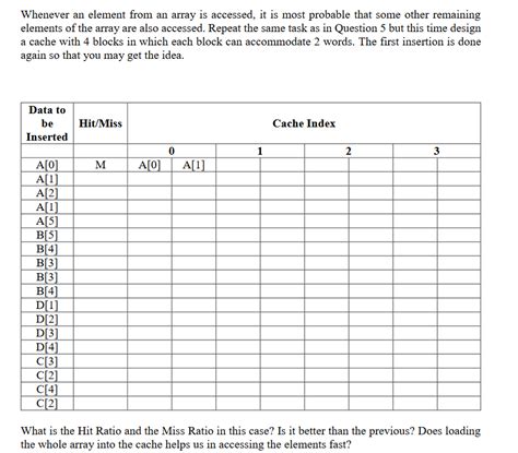 Solved We Are Given 4 Arrays Of Size 6 Each Element In An